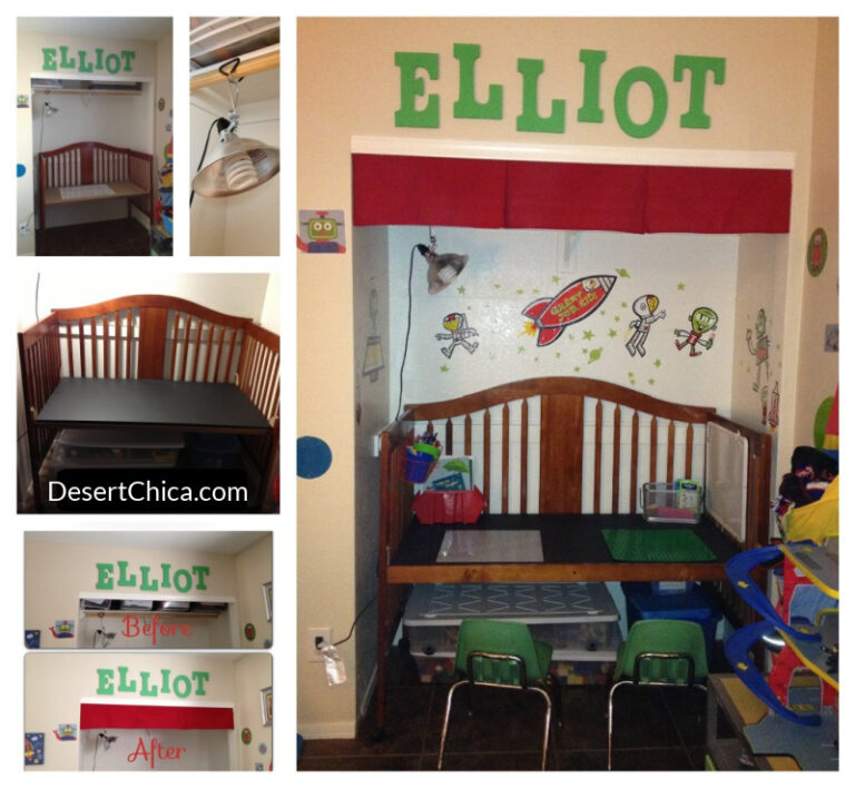 Convert a Crib into a Desk