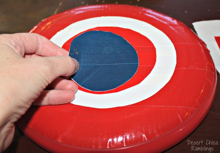 DIY Captain America Shield For Kids - Desert Chica