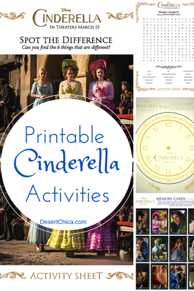 Printable Cinderella Activities - Desert Chica