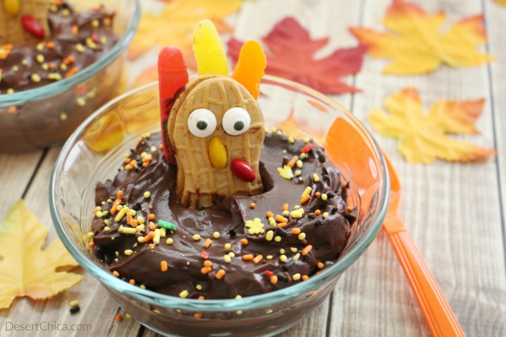 Thanksgiving Turkey Pudding - Desert Chica