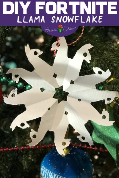 DIY Fortnite Llama Snowflakes - Desert Chica