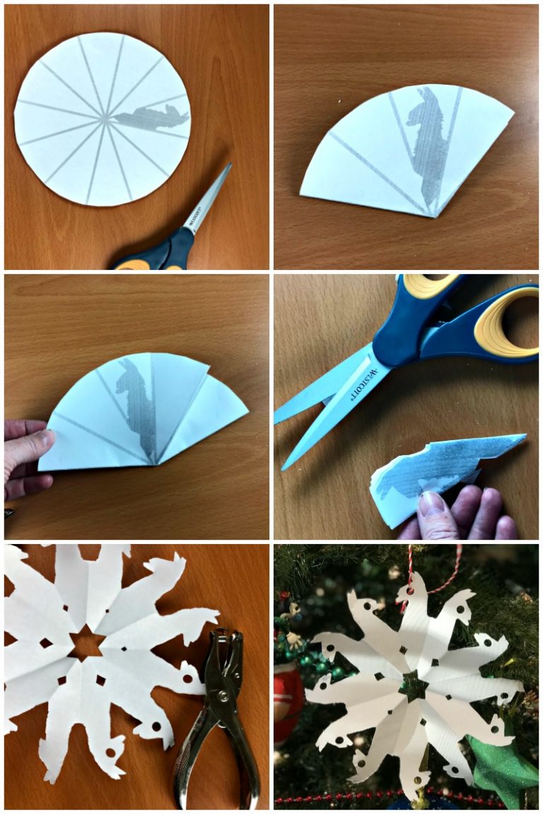 DIY Fortnite Llama Snowflakes - Desert Chica