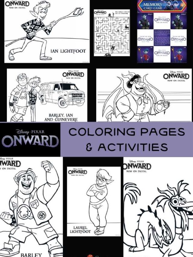 Pixar Onward Coloring Pages and Activities - Desert Chica