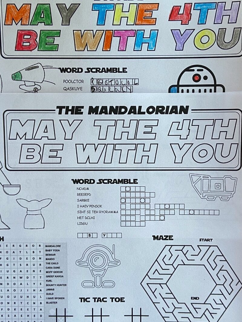 Free May the 4th Printables – Star Wars Activity Sheets for Kids ...