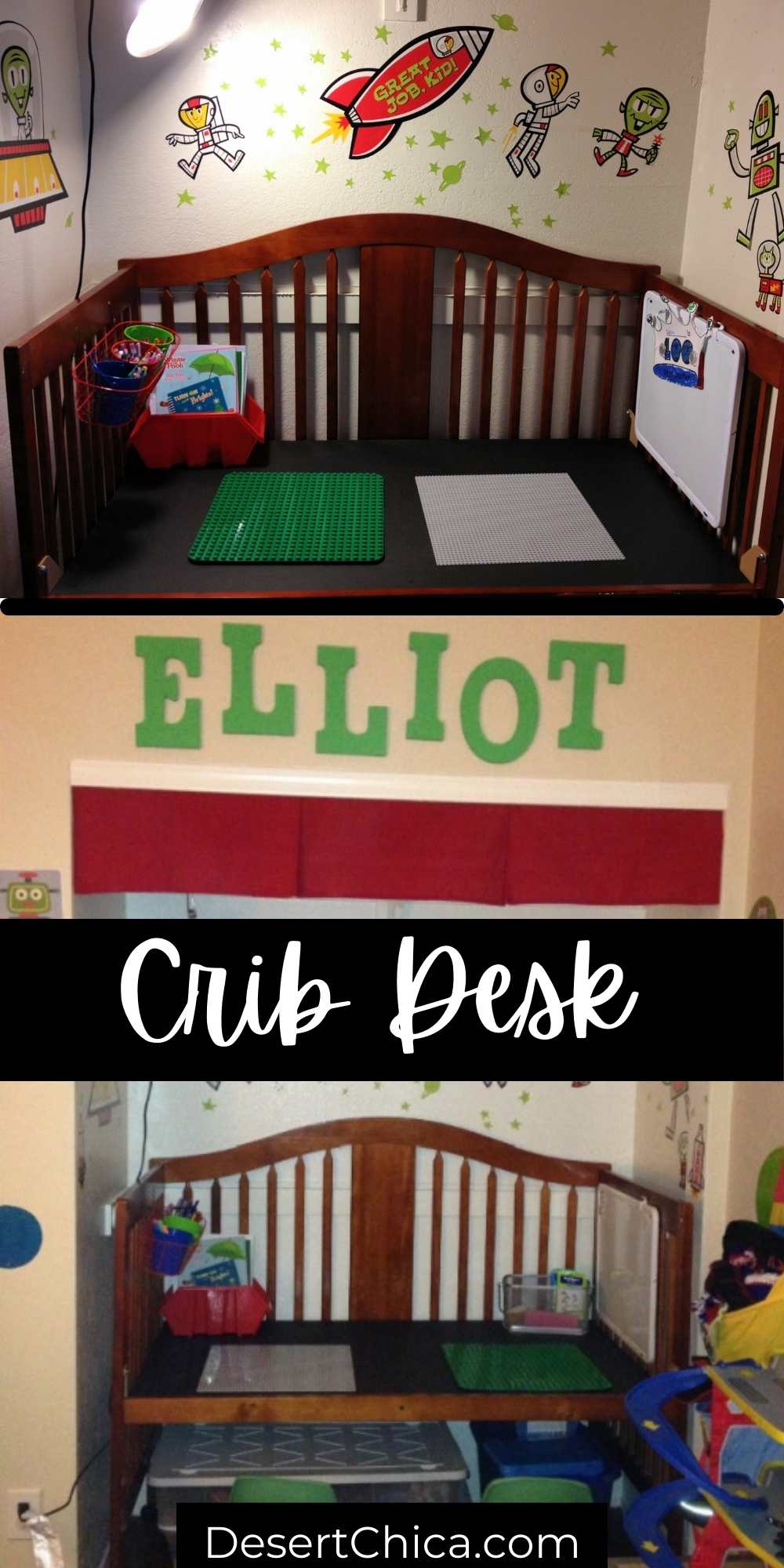 Convert a Crib into a Desk