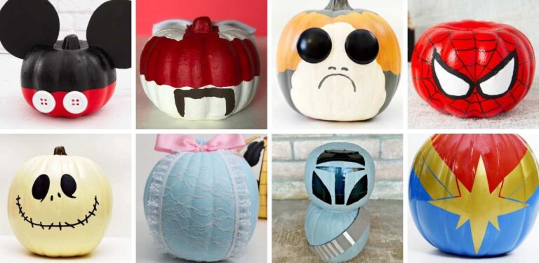 39 Disney Painted Pumpkins - Desert Chica