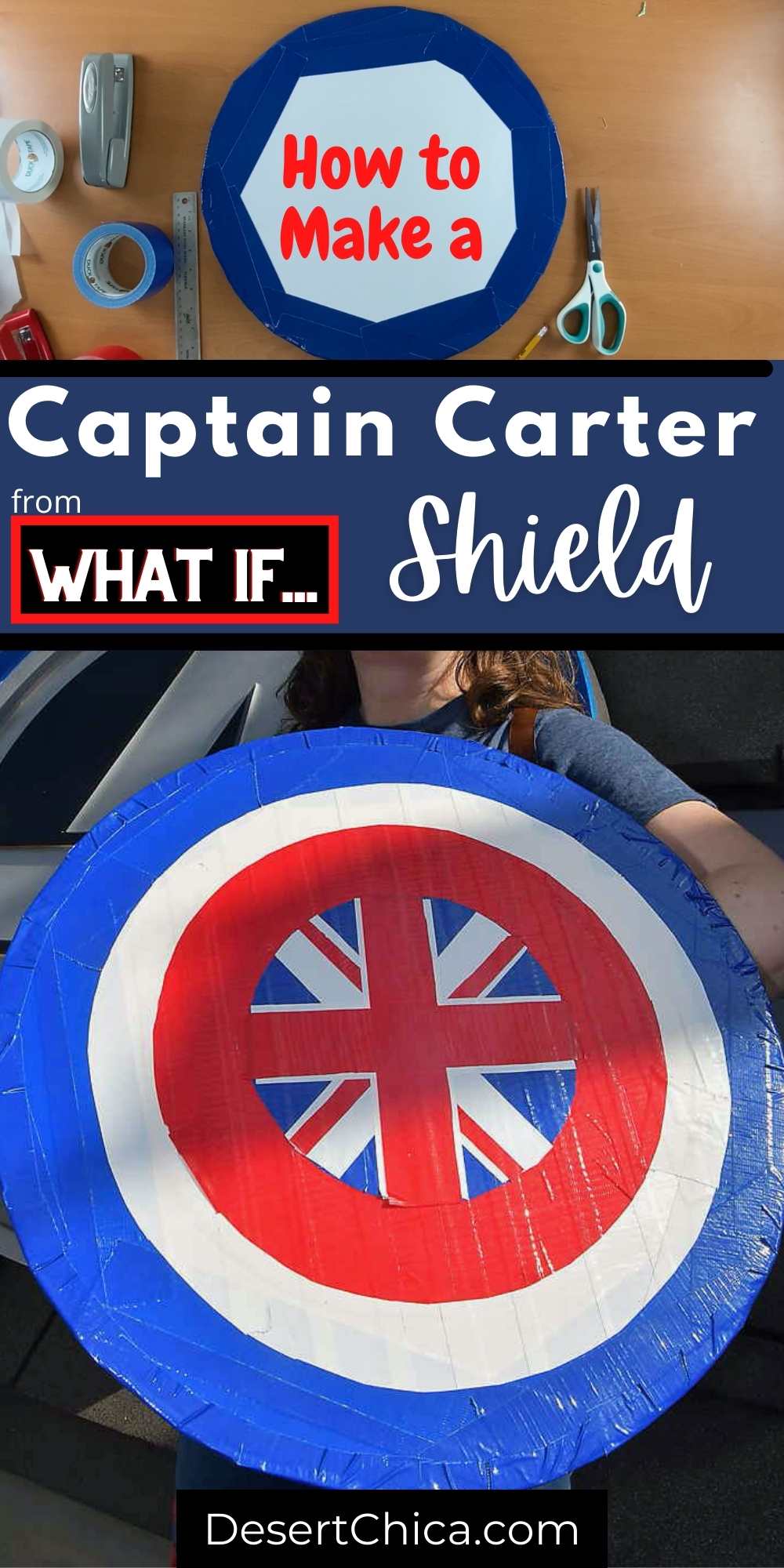 How To Make A Captain Carter Shield - Desert Chica